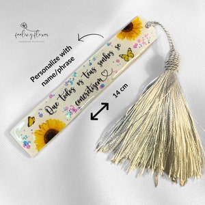 Sunflowers Gift Set - Bookmark and Pen I Resin Pen I Custom Bookmark I ...