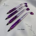 Personalized Glitter Resin Pen: Refillable Custom Message Pen - Etsy