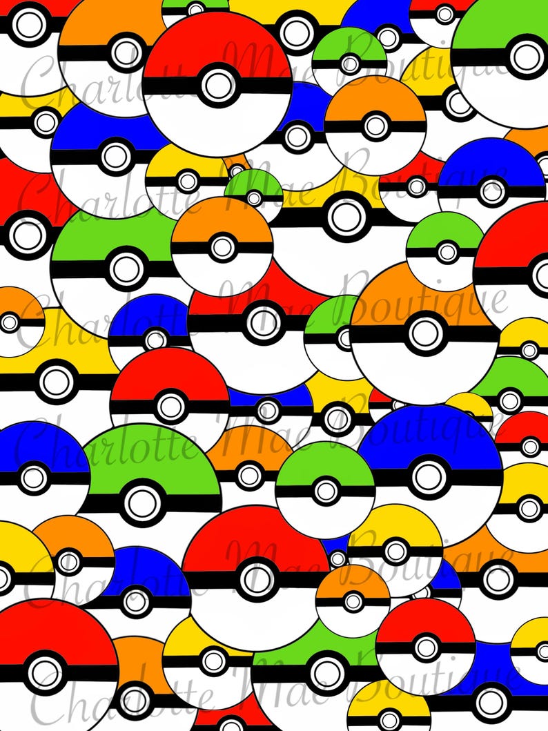 Bright Pokemon Baby Shower Digital Bundle - Etsy