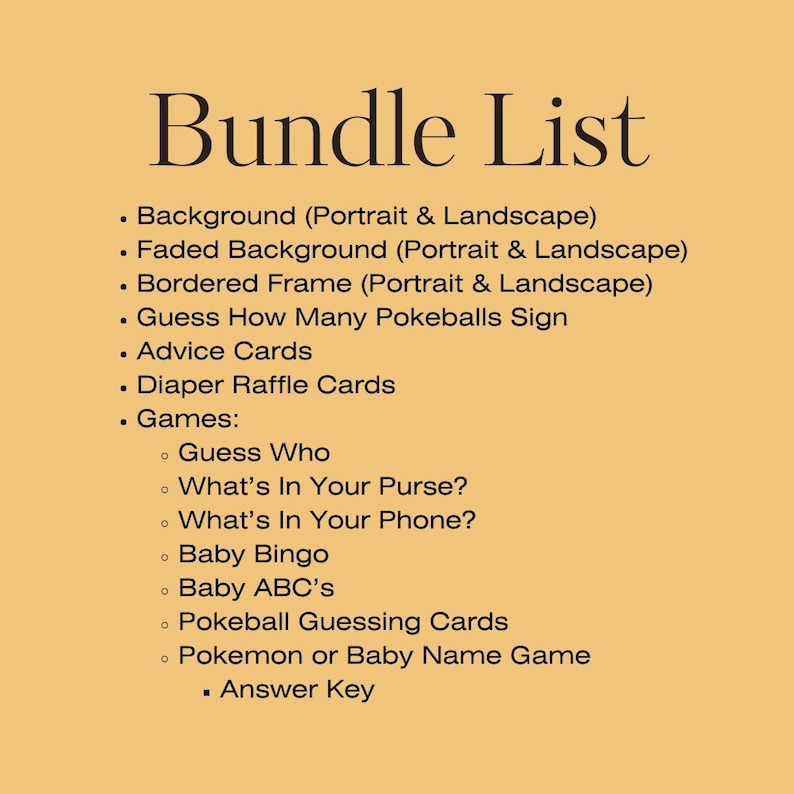Bright Pokemon Baby Shower Digital Bundle - Etsy