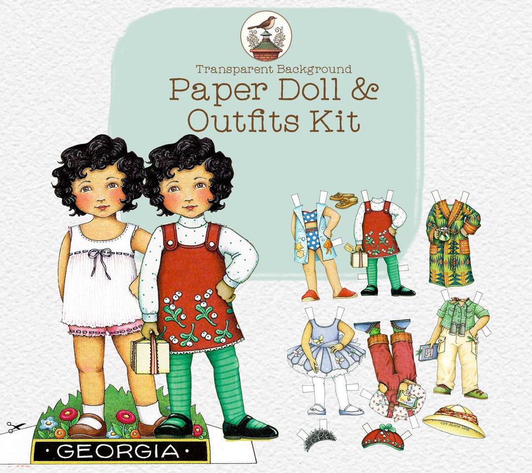 Vintage Download Printable Paper Doll PDF PNG - Etsy