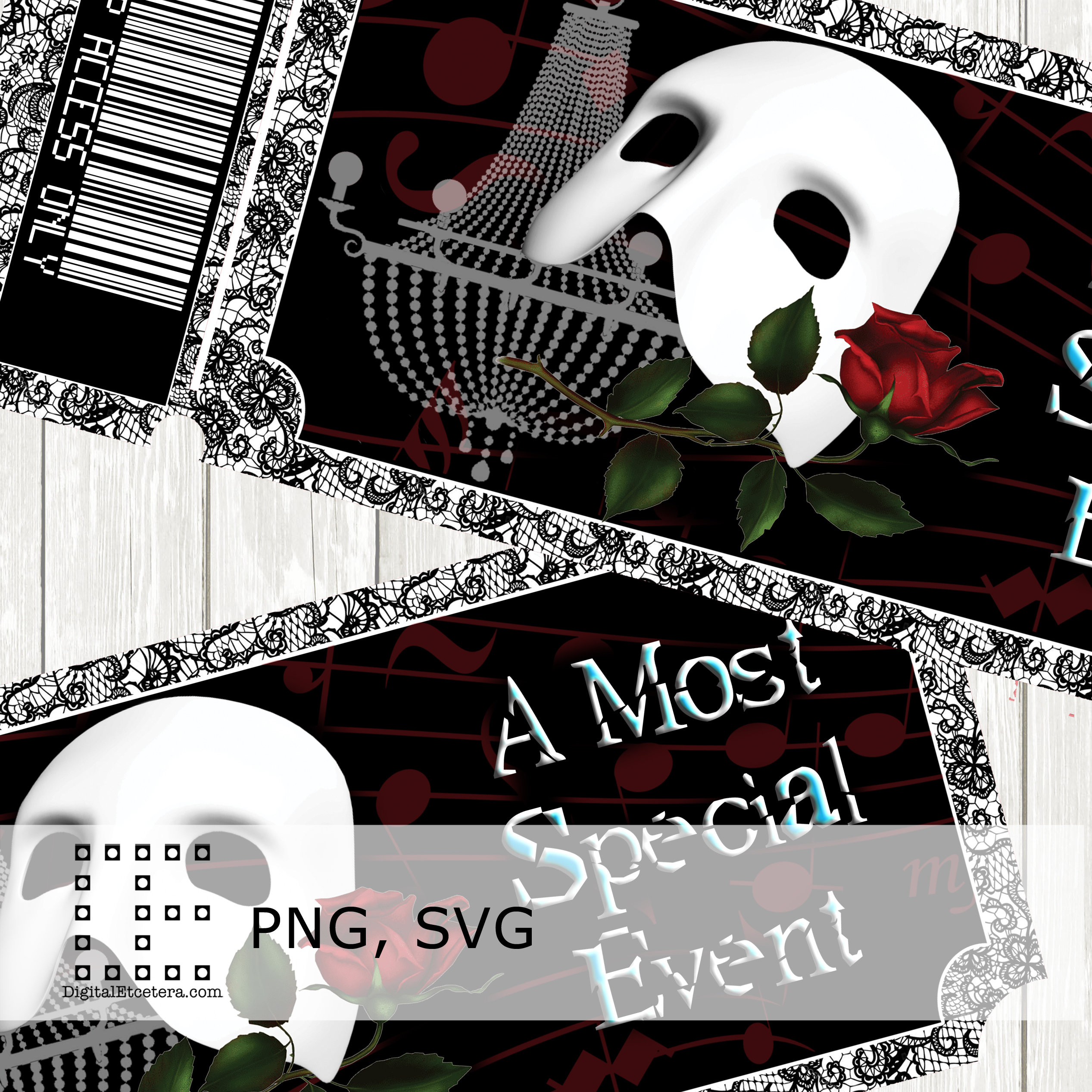 Phantom of the Opera Paper Printable Andrew Lloyd Webber Art - Etsy