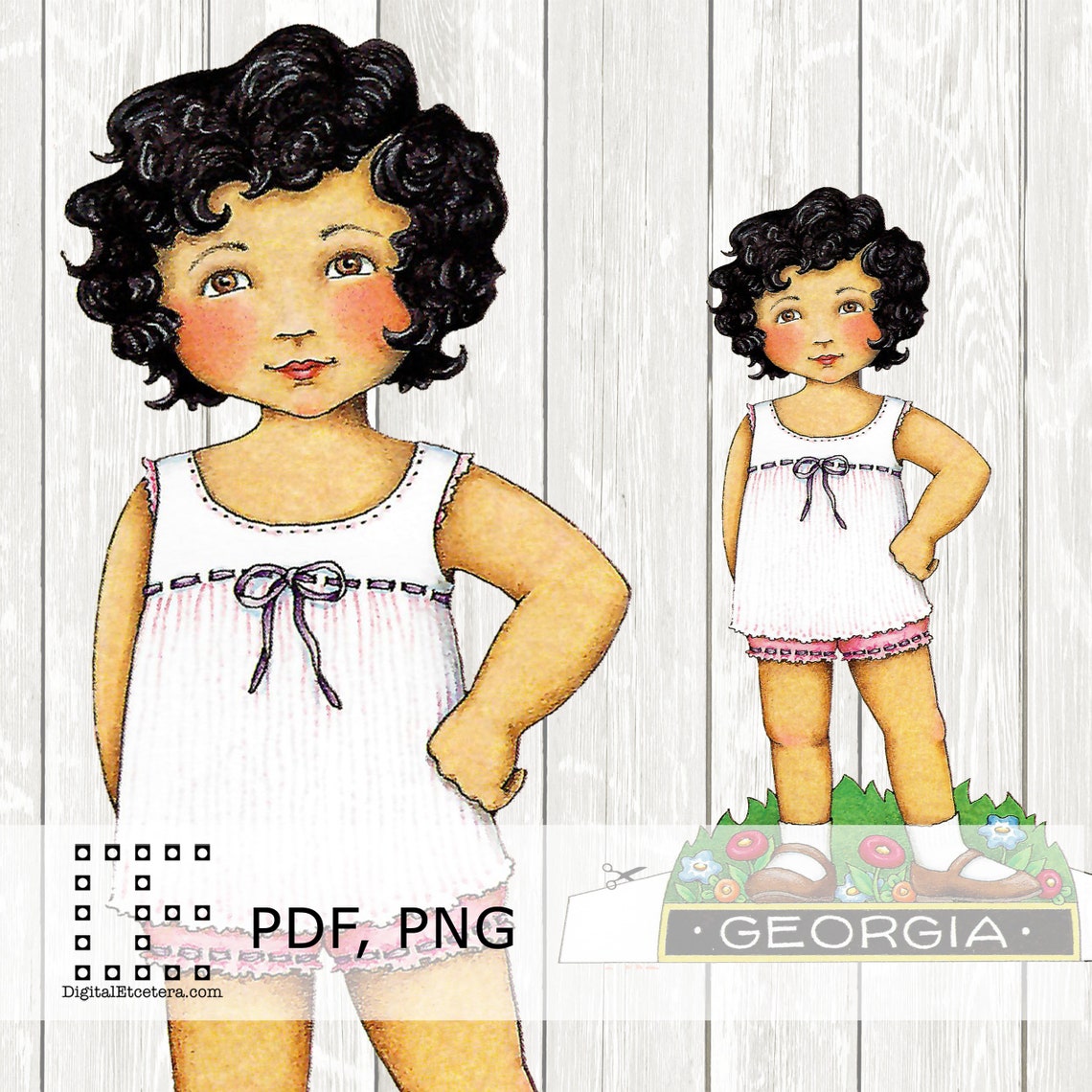 Vintage Download Printable Paper Doll PDF PNG - Etsy