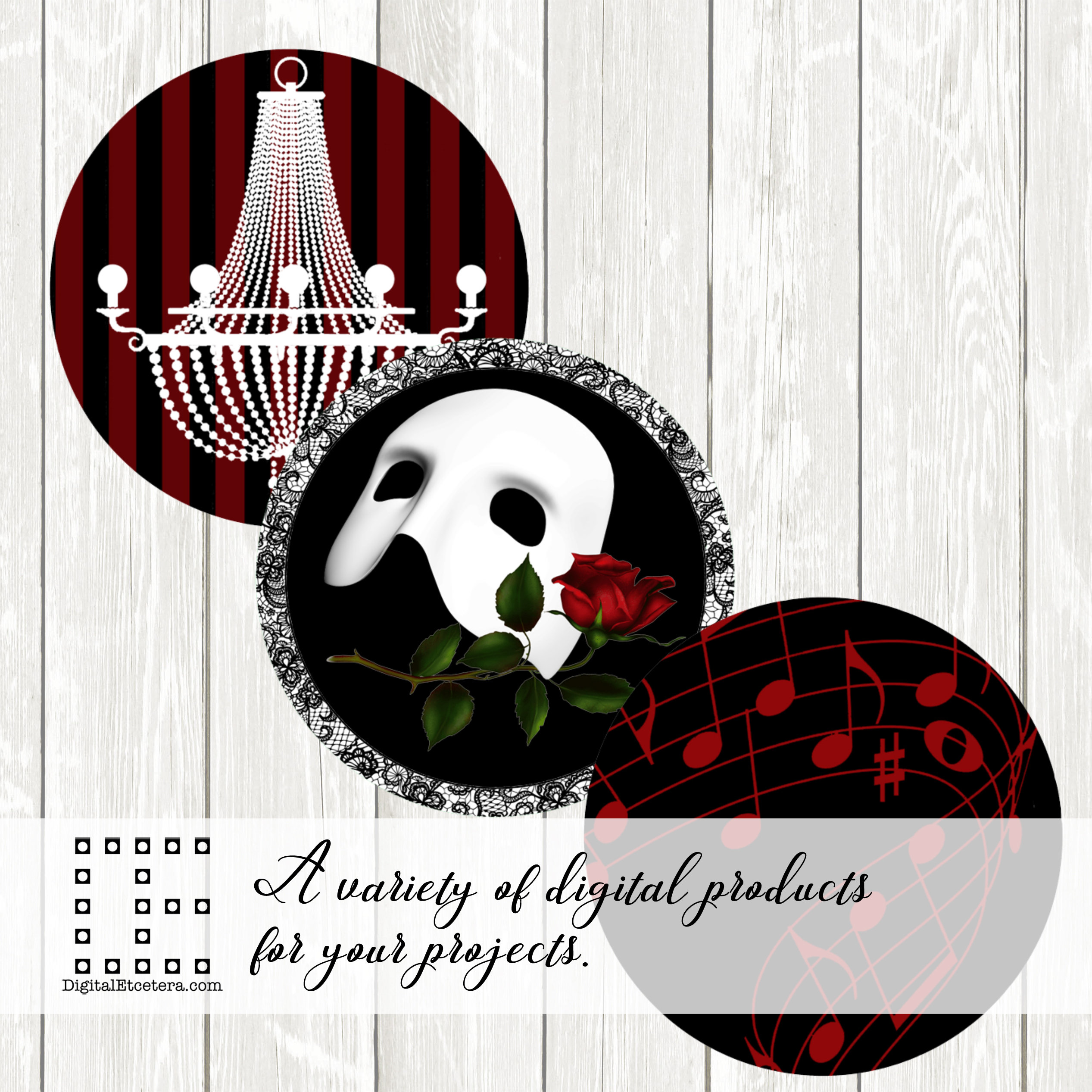 Phantom of the Opera, Paper, Printable, Andrew Lloyd Weber, Art Deco ...