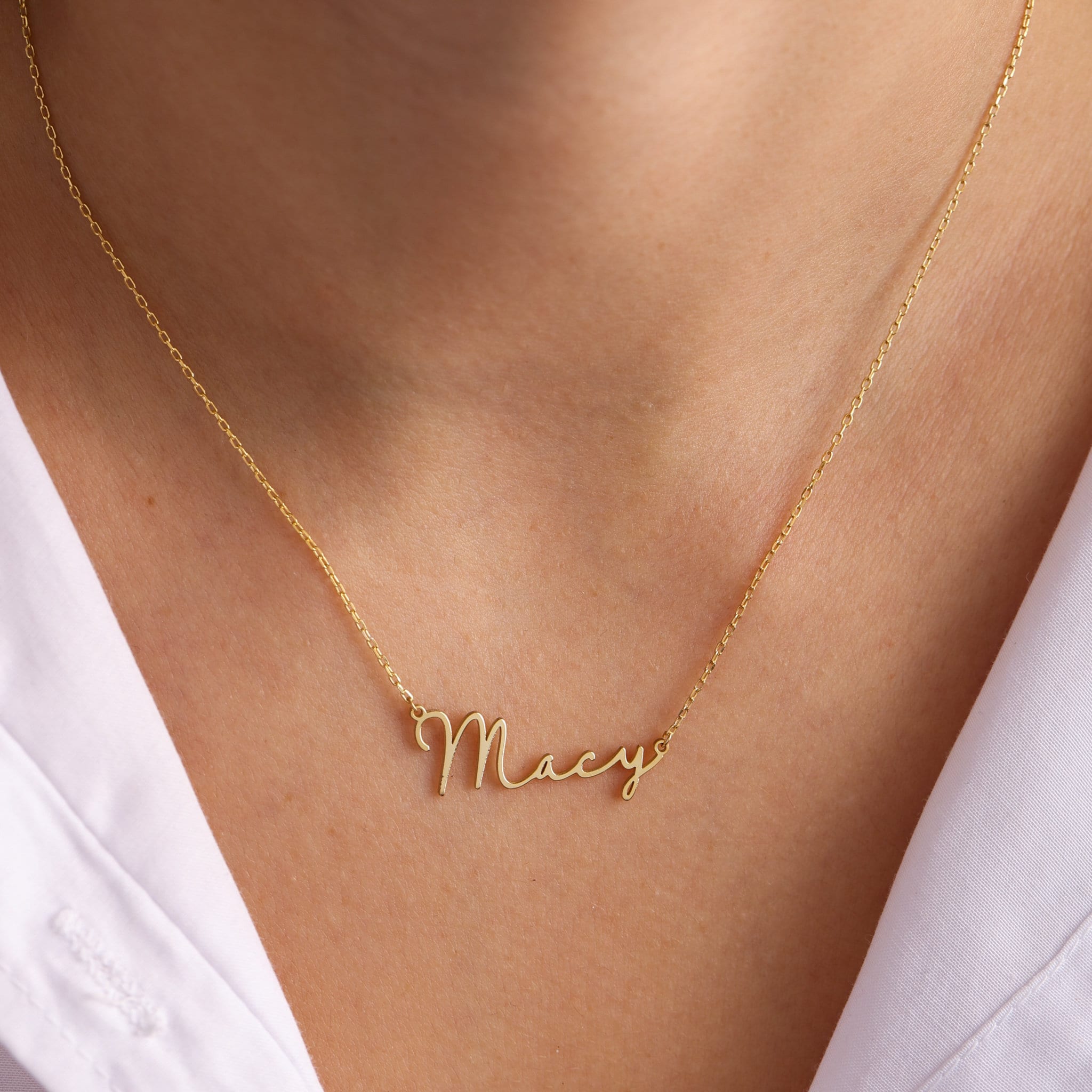 Personalized Signature Necklace Custom Name Necklace - Etsy