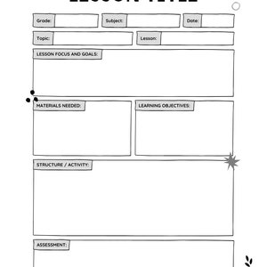 Teacher/ Daily Lesson Plans - Etsy