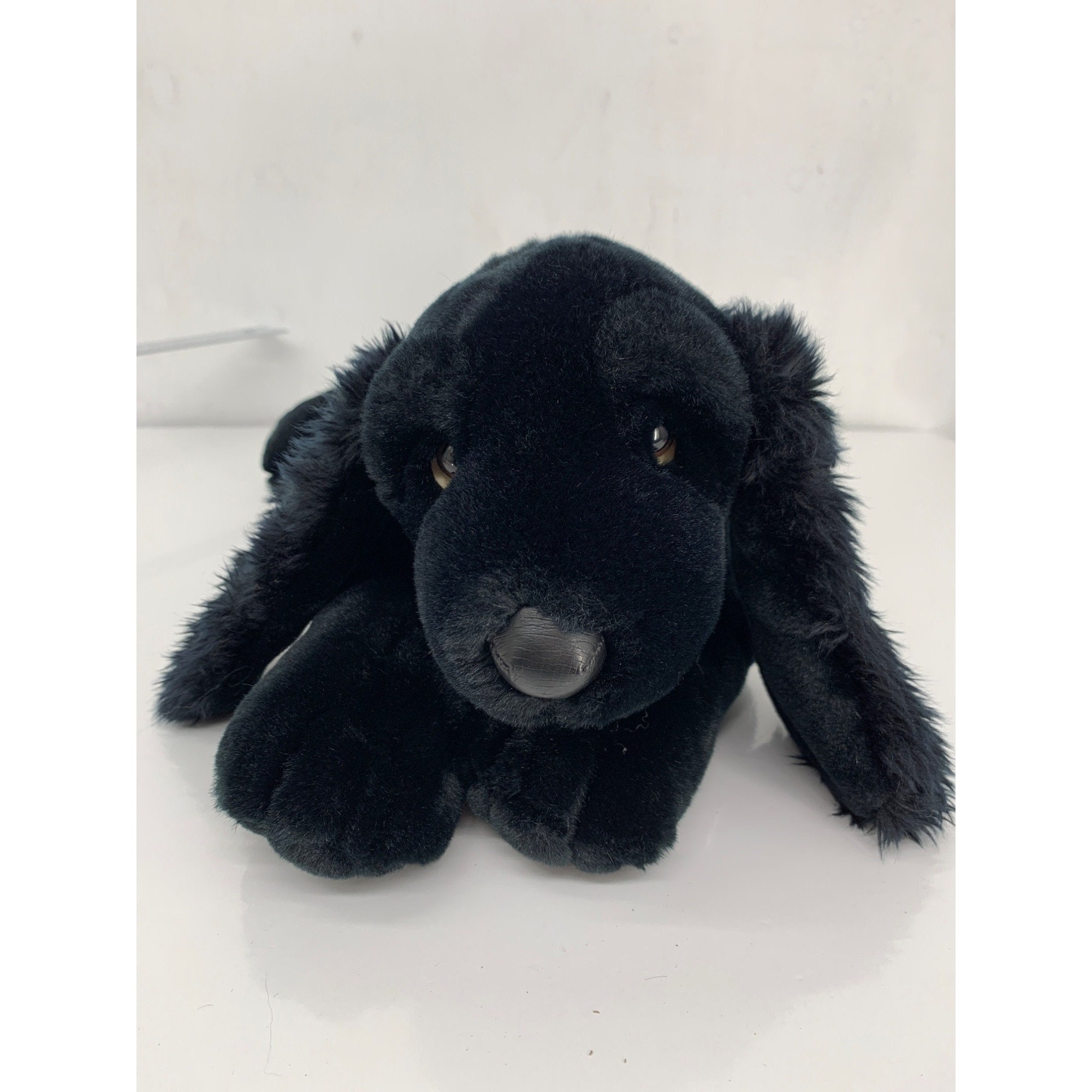Vintage Russ Thunder Black English Cocker Spaniel Puppy Plush Stuffed ...