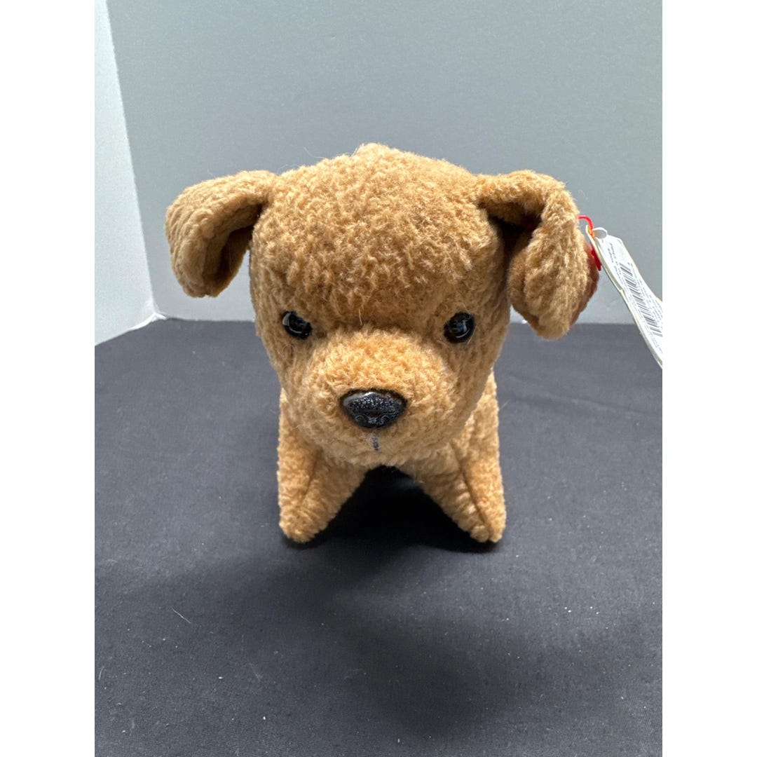 Ty Beanie Babies Tuffy Plush Dog Brown & Tan Retired 1996 Collectible ...