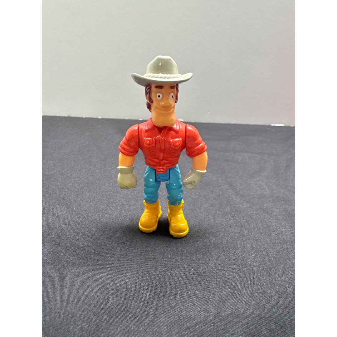 Vintage Cowboy Action Figure Toy With Yellow Boots & Hat Retro ...