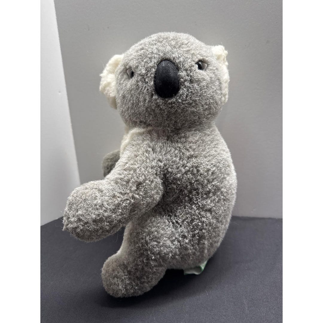 Vintage Applause Koala Plush Toy Soft Gray & White Stuffed Animal - Etsy