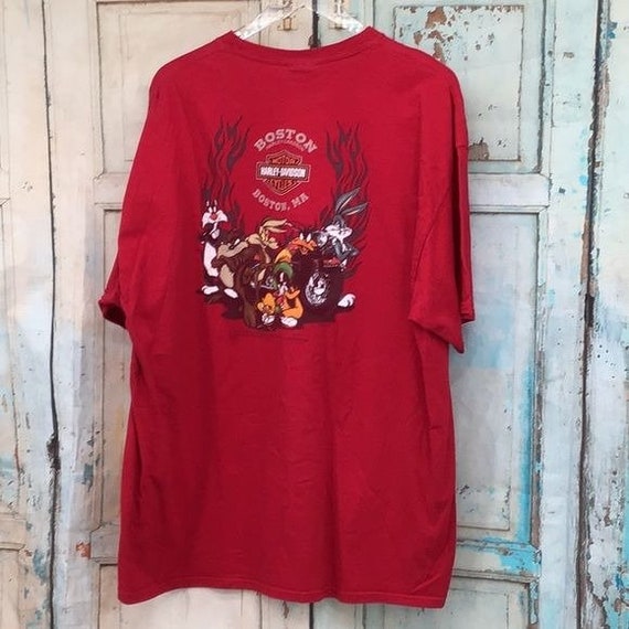 Harley Davidson Mens YoseMite Sam Looney Tunes T Shir… - Gem