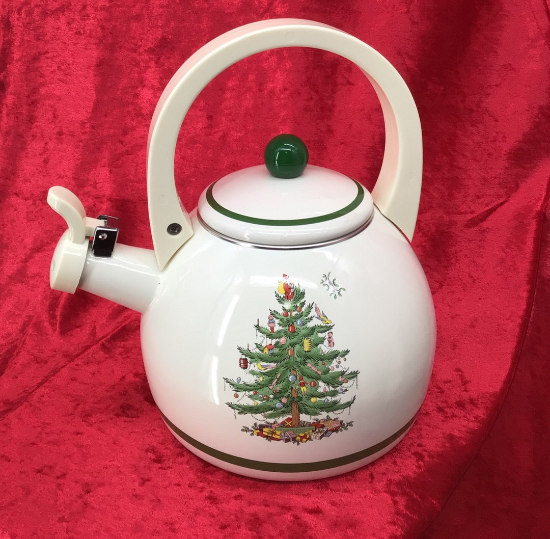 Spode Christmas Tree Tea Kettle - Etsy