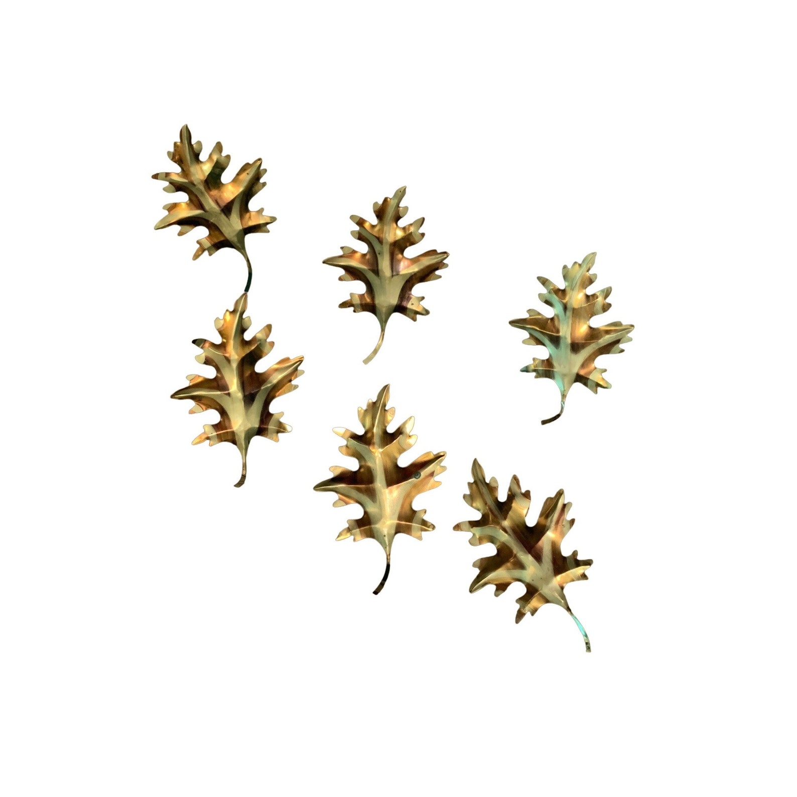 Vintage Oak Leaf Fall Autumn Metal Wall Decor 80's 3D Sculpture Wall ...