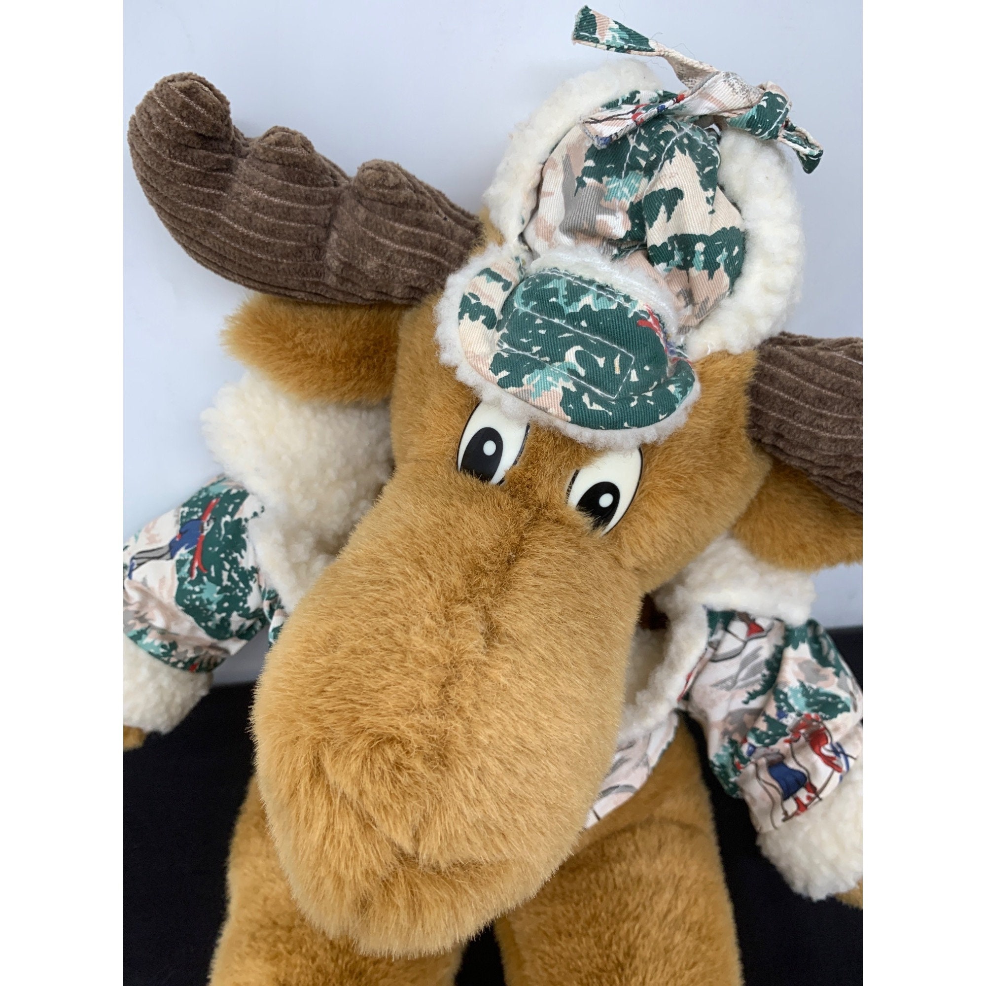 Vintage 1992 MAX the Moose Plush 21" Skiing Jacket Sherpa by ...