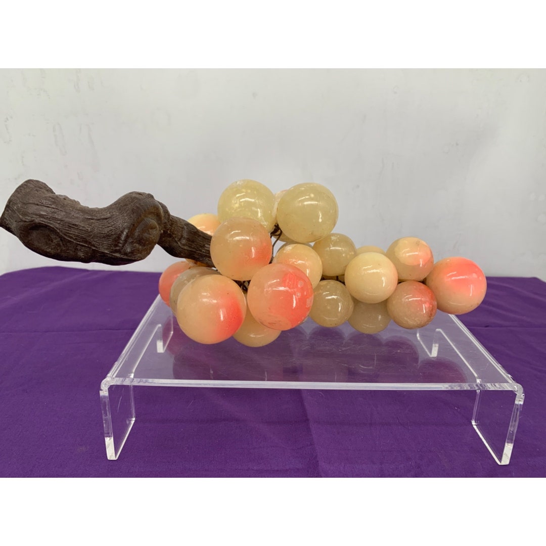 Alabaster Natural Stone Mid Century Modern Grapes Large - Etsy