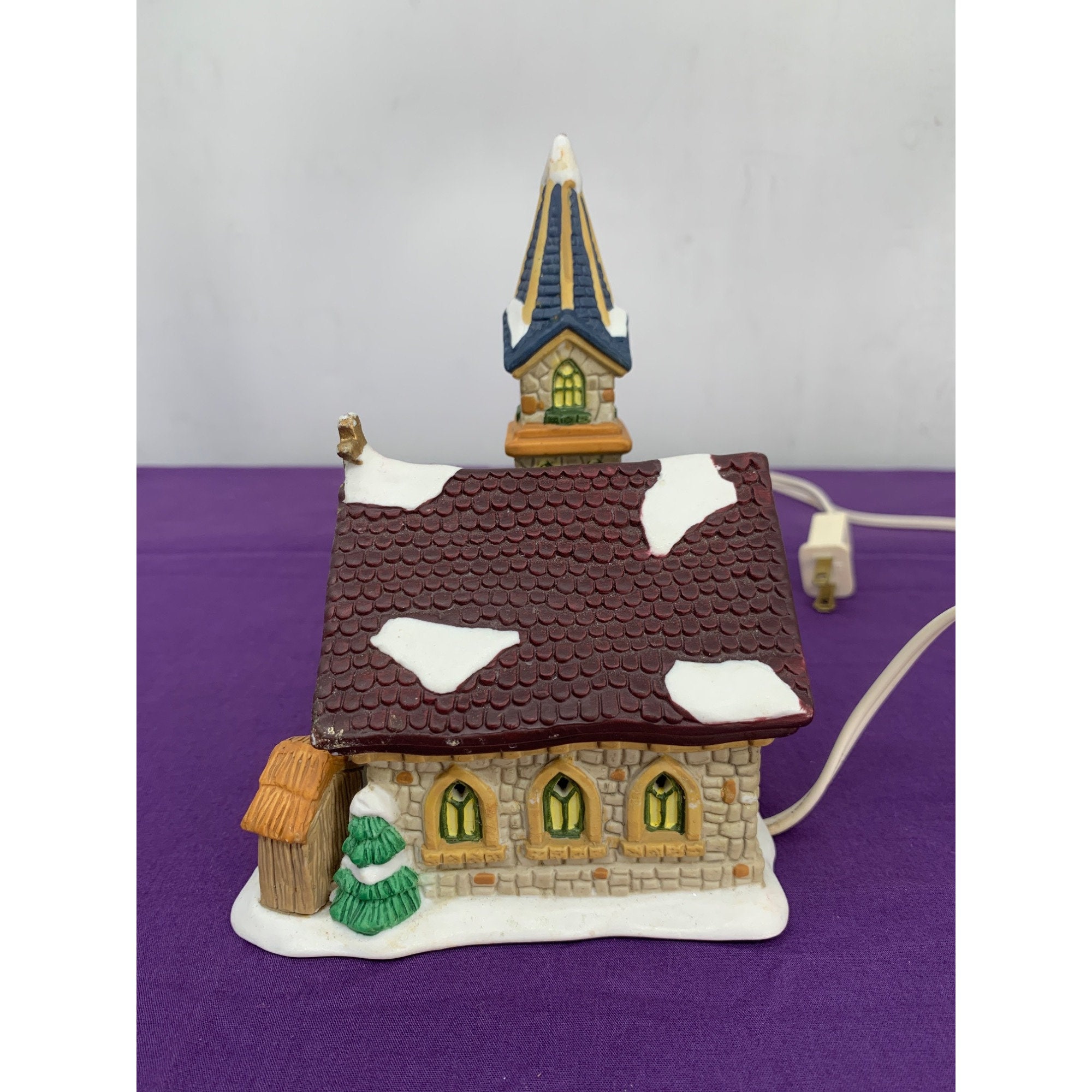2001 Victorian Village, TM Christmas Porcelain Church Nativity Scene ...