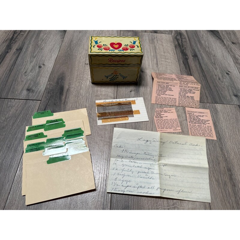 Metal Recipe Box - Etsy