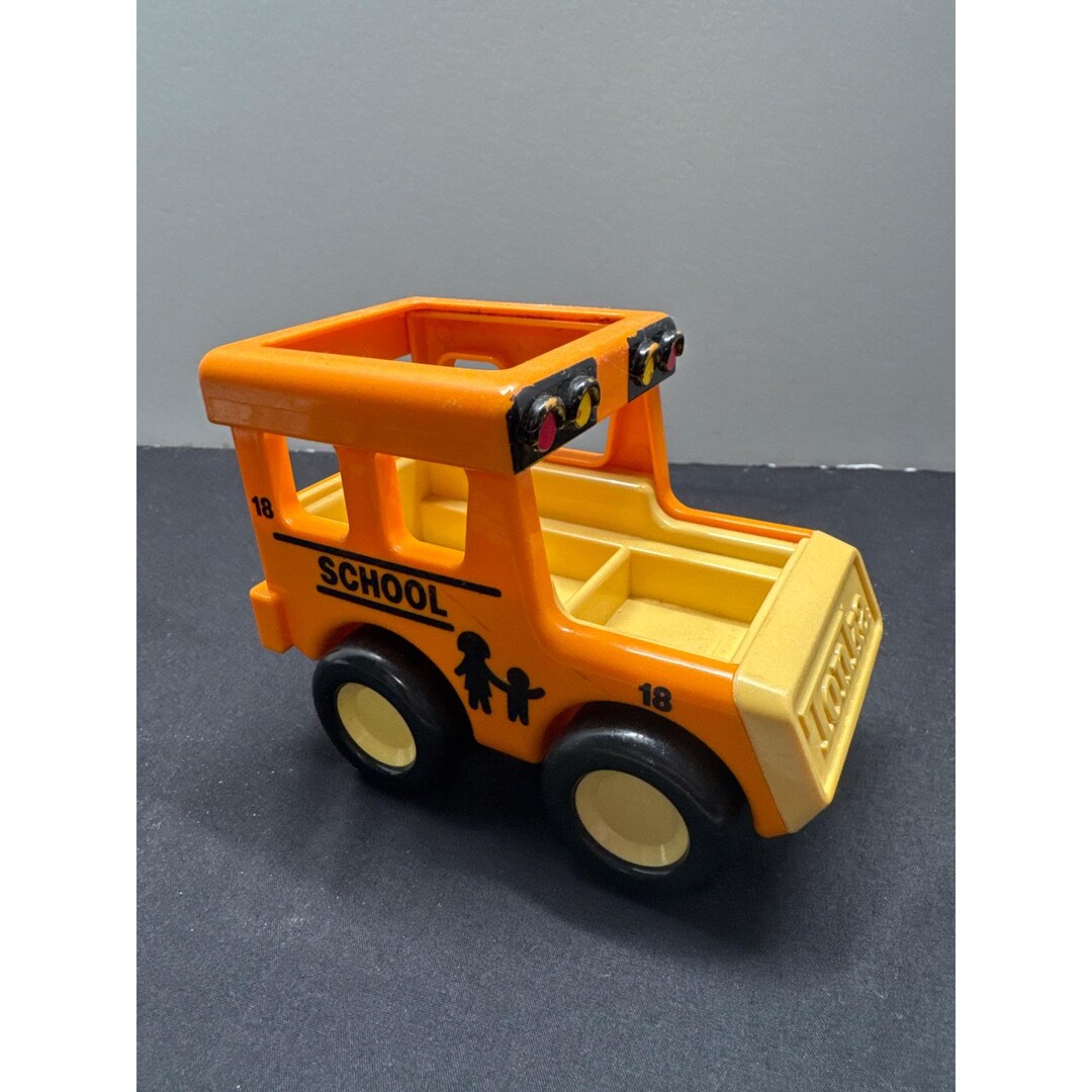 Vintage 1987 Tonka Yellow School Bus Toy Vehicle Chunky 5" Clicking ...
