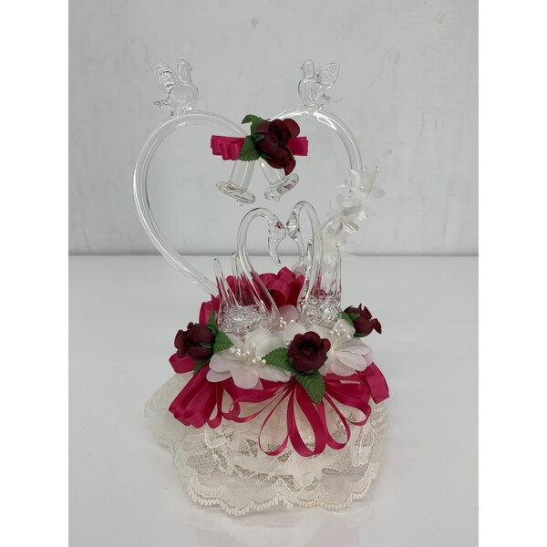 Blown Glass Cake Topper - Etsy