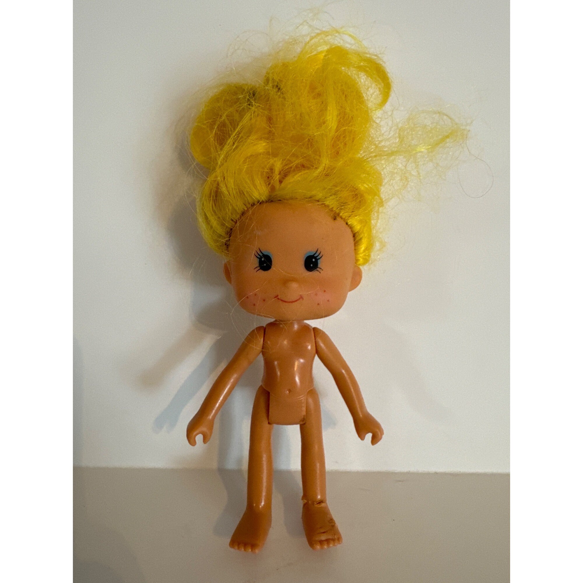 Vintage Russ Berrie Lemon Meringue Poseable Doll With Yellow Hair - 6.5 ...