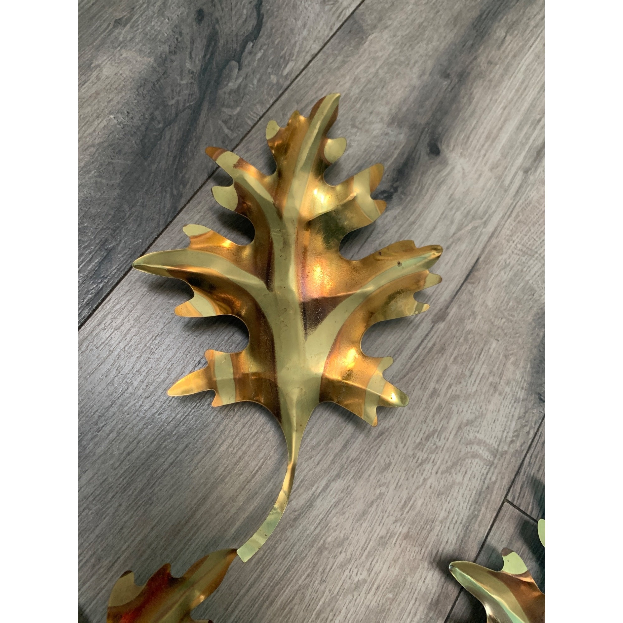 Vintage Oak Leaf Fall Autumn Metal Wall Decor 80's 3D - Etsy