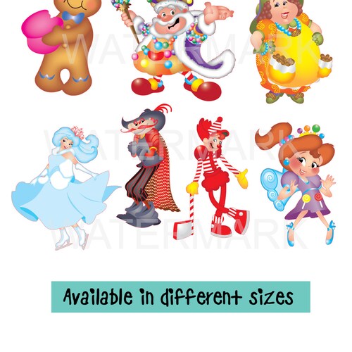 Candyland Candy Game Sweets Characters Theme for Toppers - Etsy