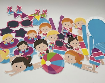 Pool Party Cutouts - Etsy