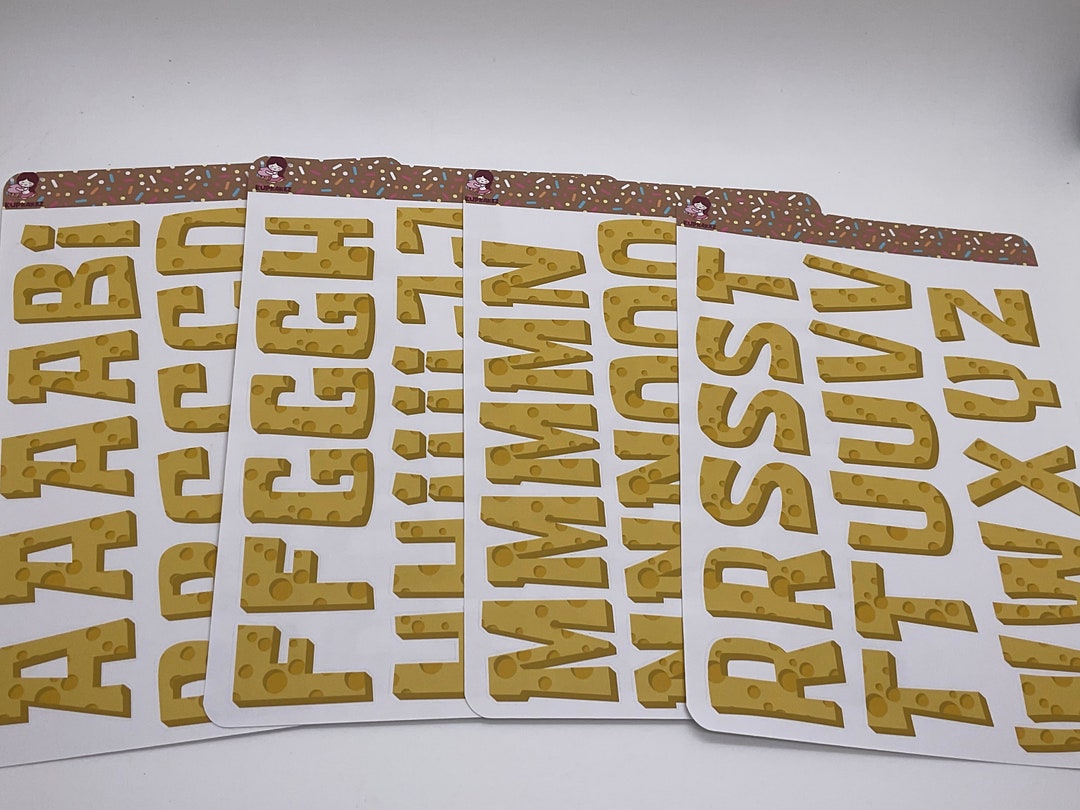 Sponge Yellow Theme Alphabets Letters Fonts Deco Embellishments Banners ...