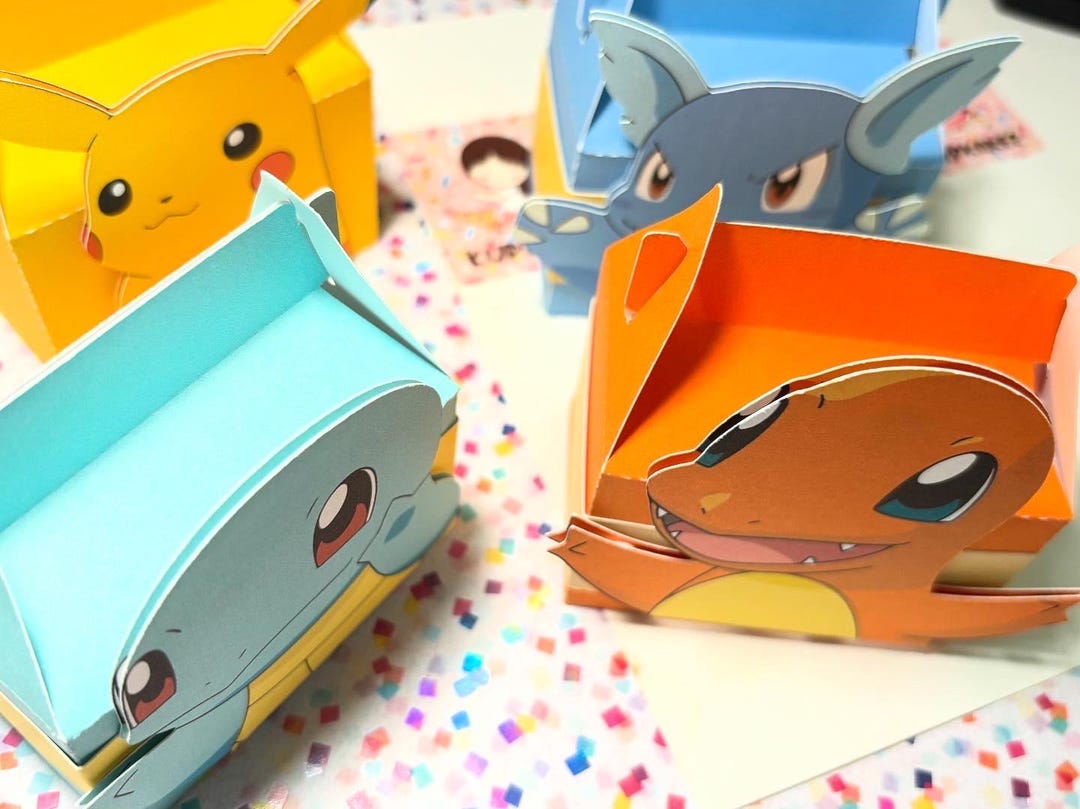Character Favor Boxes Gifting Birthday Parties Kids Neighbors Family ...