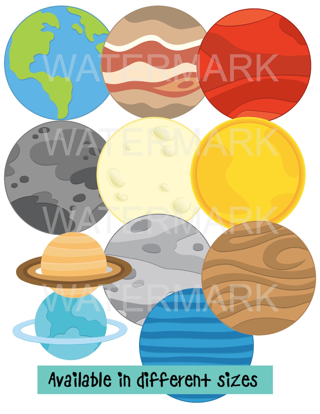 Planets Solar System School Projects Saturn Cutout Birthdays - Etsy