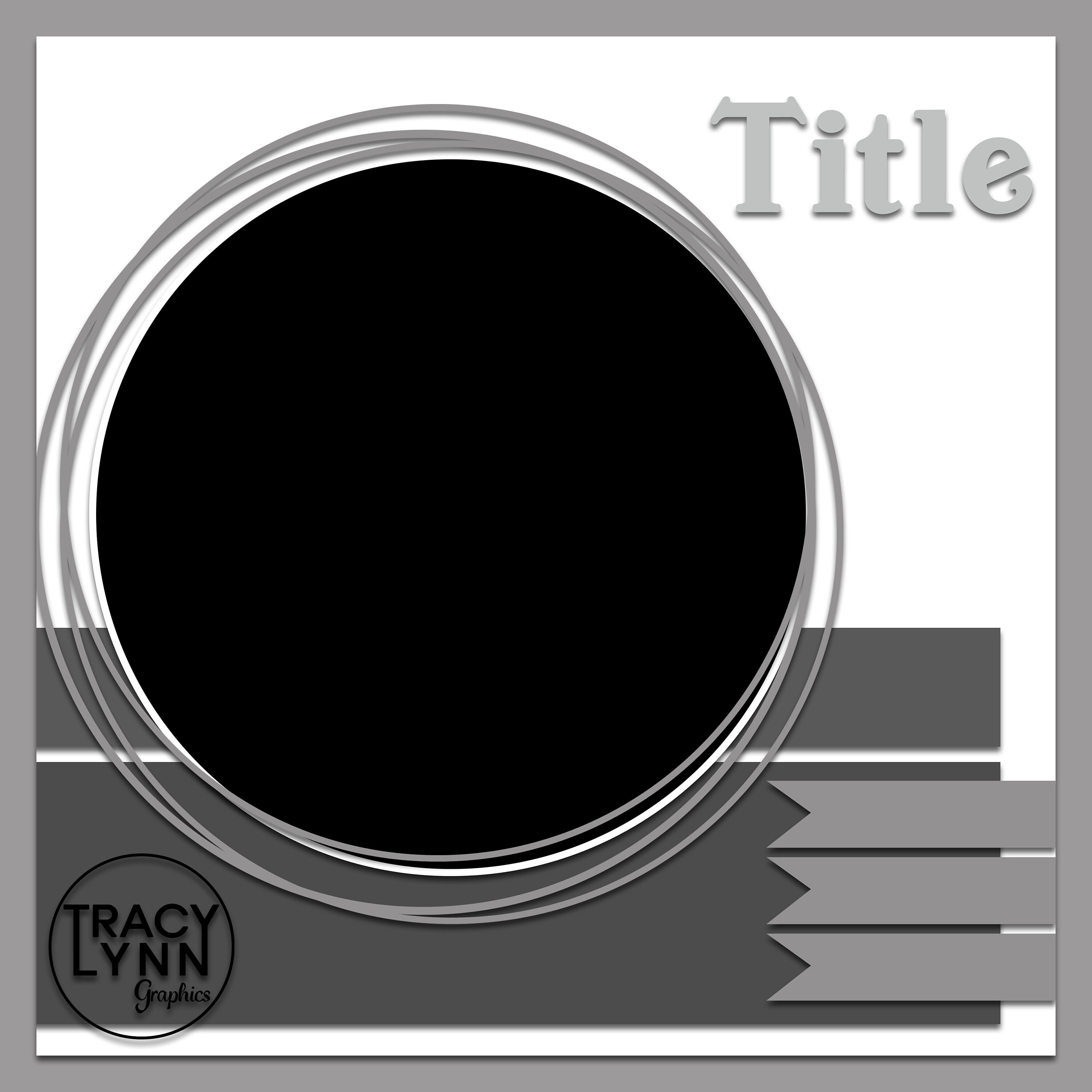 12x12 Scrapbook Page Layout Template 5 - Etsy