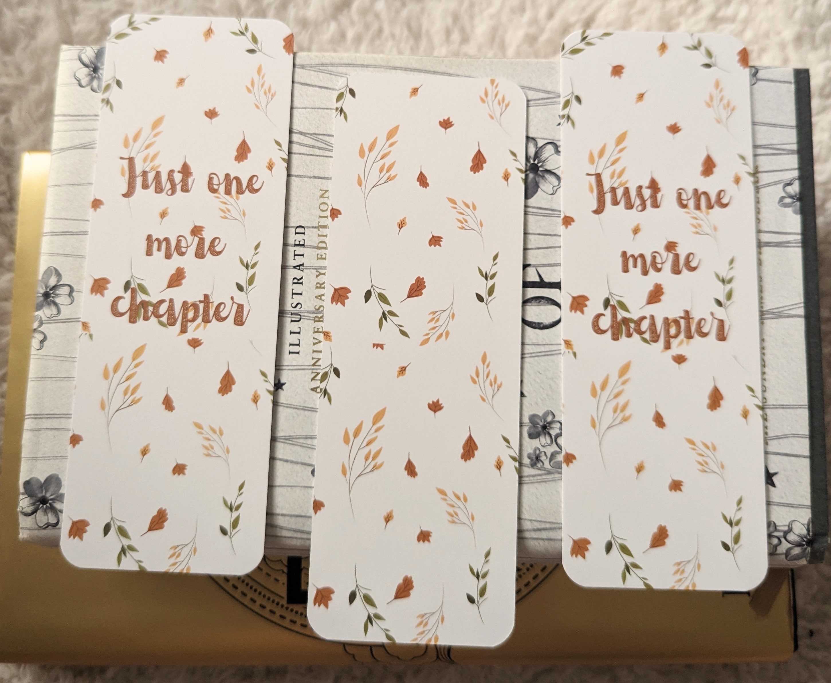 Just One More Chapter Bookmark Book Lovers Gift Reading Gift Autumnal ...