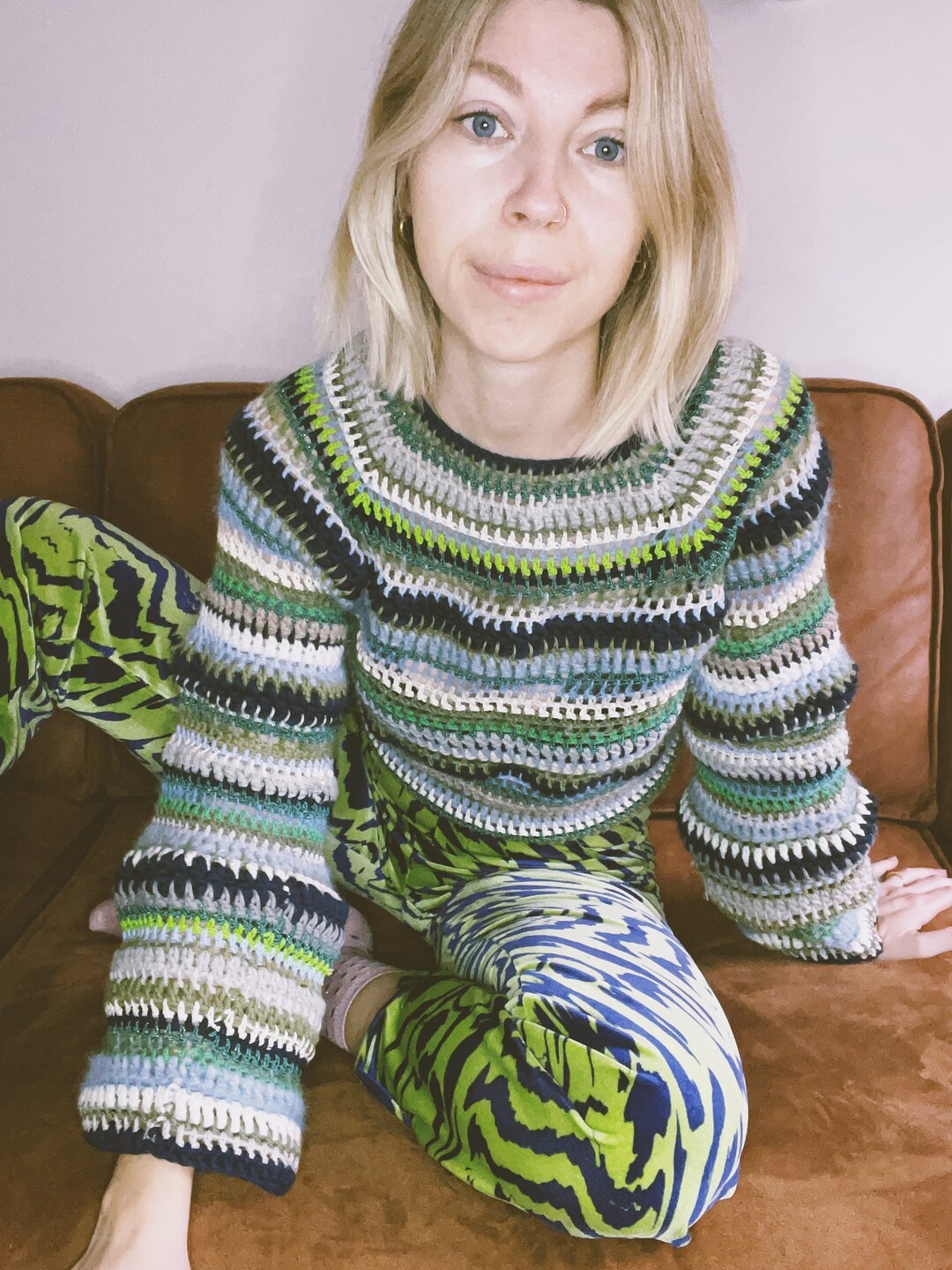 The Stash Buster Sweater Crochet Pattern - Etsy