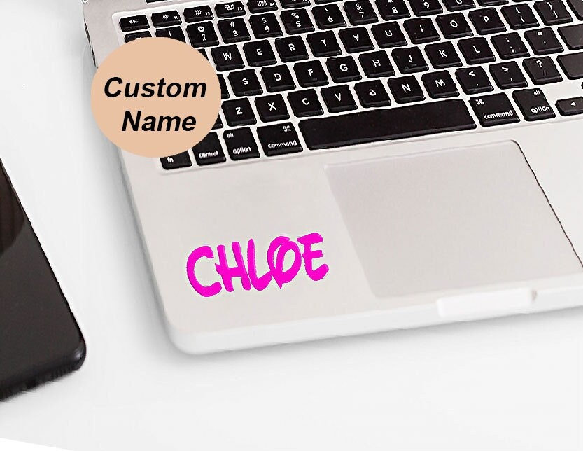 Laptop Name Decal Laptop Name Sticker Custom Name Sticker - Etsy UK
