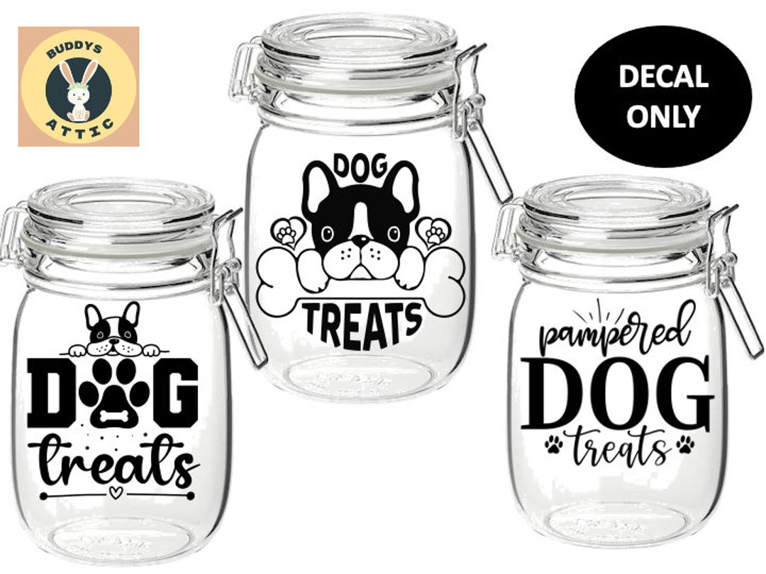 Dog/ Cat/ Pet Treat Jar Sticker/vinyl Decal/ Dog Gift - Etsy
