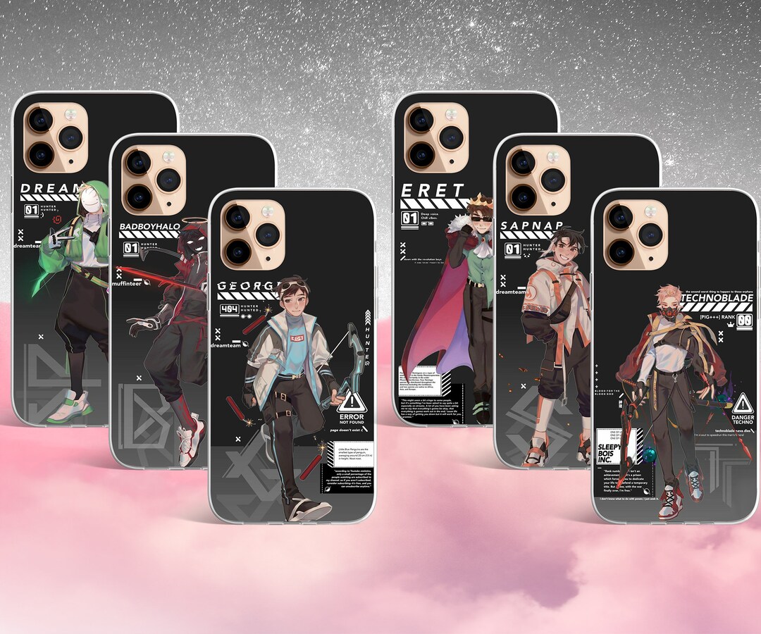 Dream Smp Technoblade Gorge Sapnap Case for iPhone 1514pro - Etsy UK