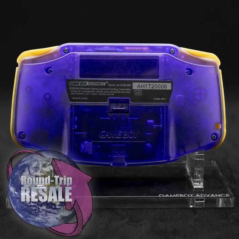 Nintendo Game Boy Advance Laminated V5 IPS Screen Clear Purple / Yellow ...