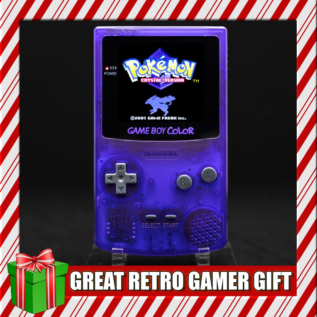 Nintendo Gameboy Color OLED Screen Upgrade Clear Dark Purple premium ...
