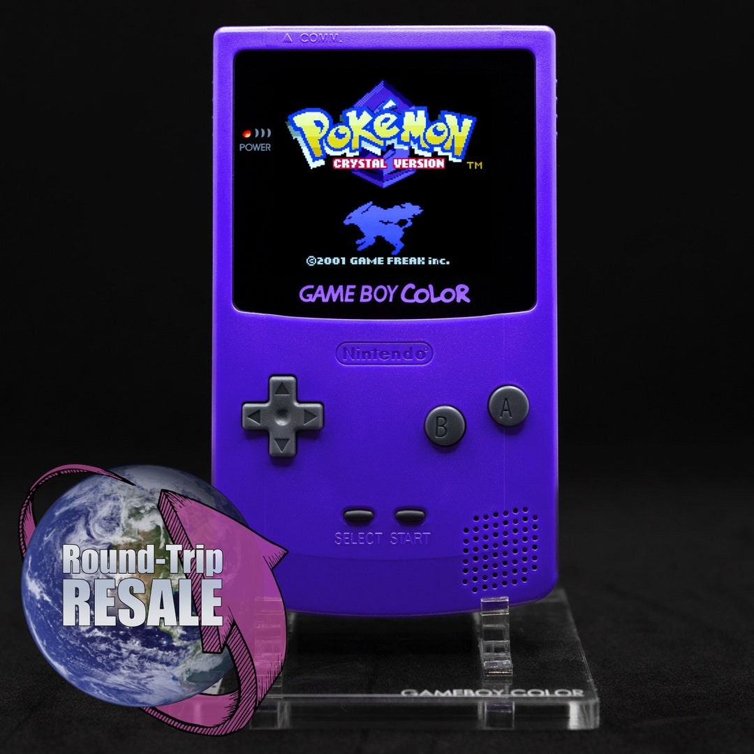 Nintendo Game Boy Color OLED W/ Touch Screen OSD Grape Sound Amp ...