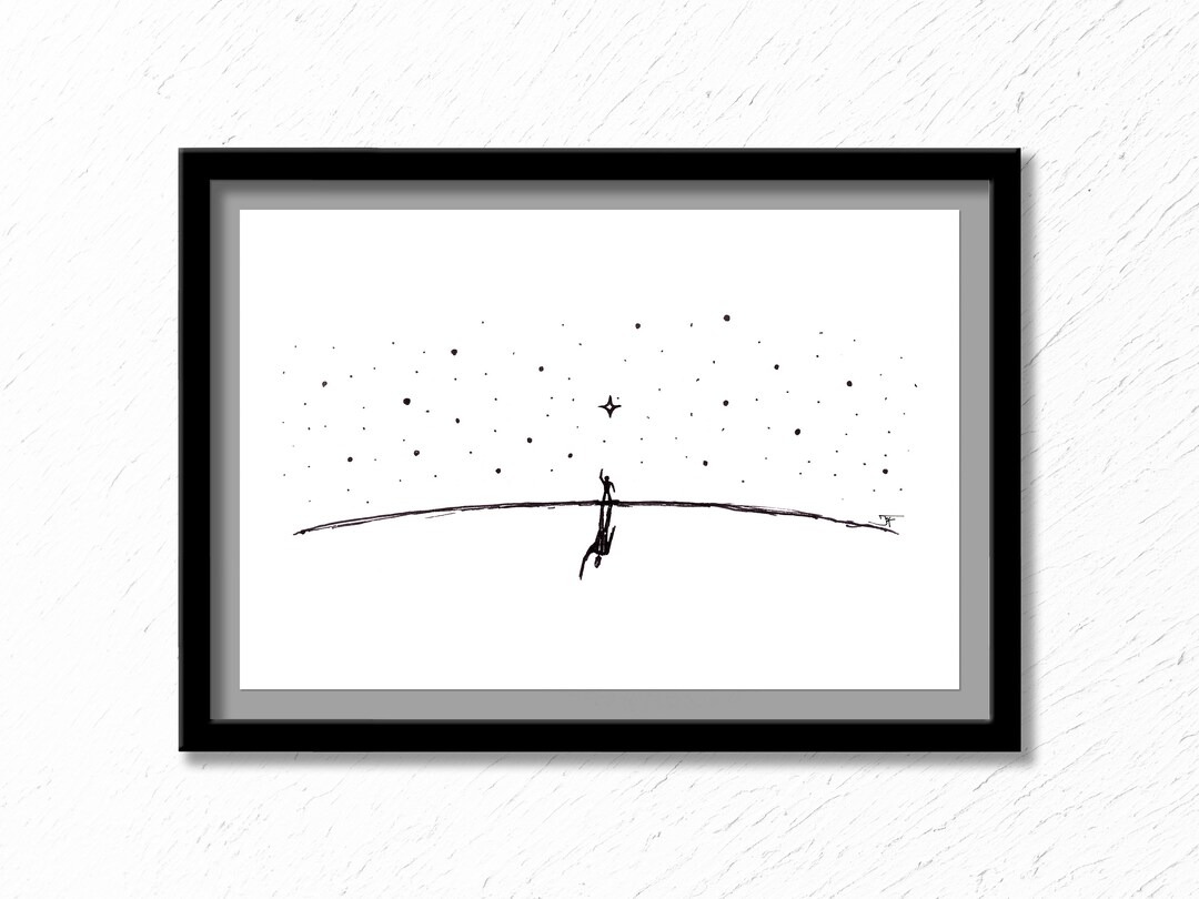 Curiosity Art Print: Pen & Ink Line Art (8x12) - Etsy