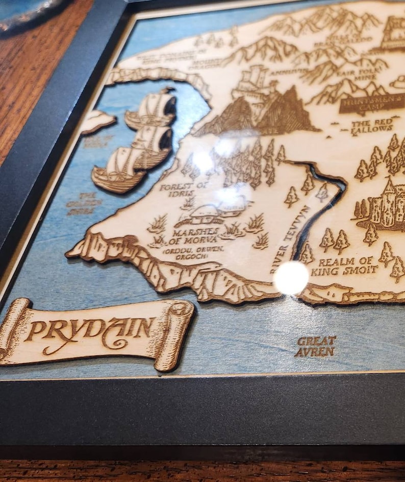 3D Wood Engraved Prythian Map ACOTAR Map - Etsy