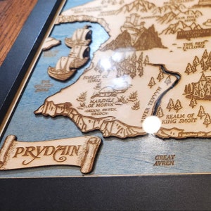 3D Wood Engraved Map of Pantala Wings of Fire Map - Etsy