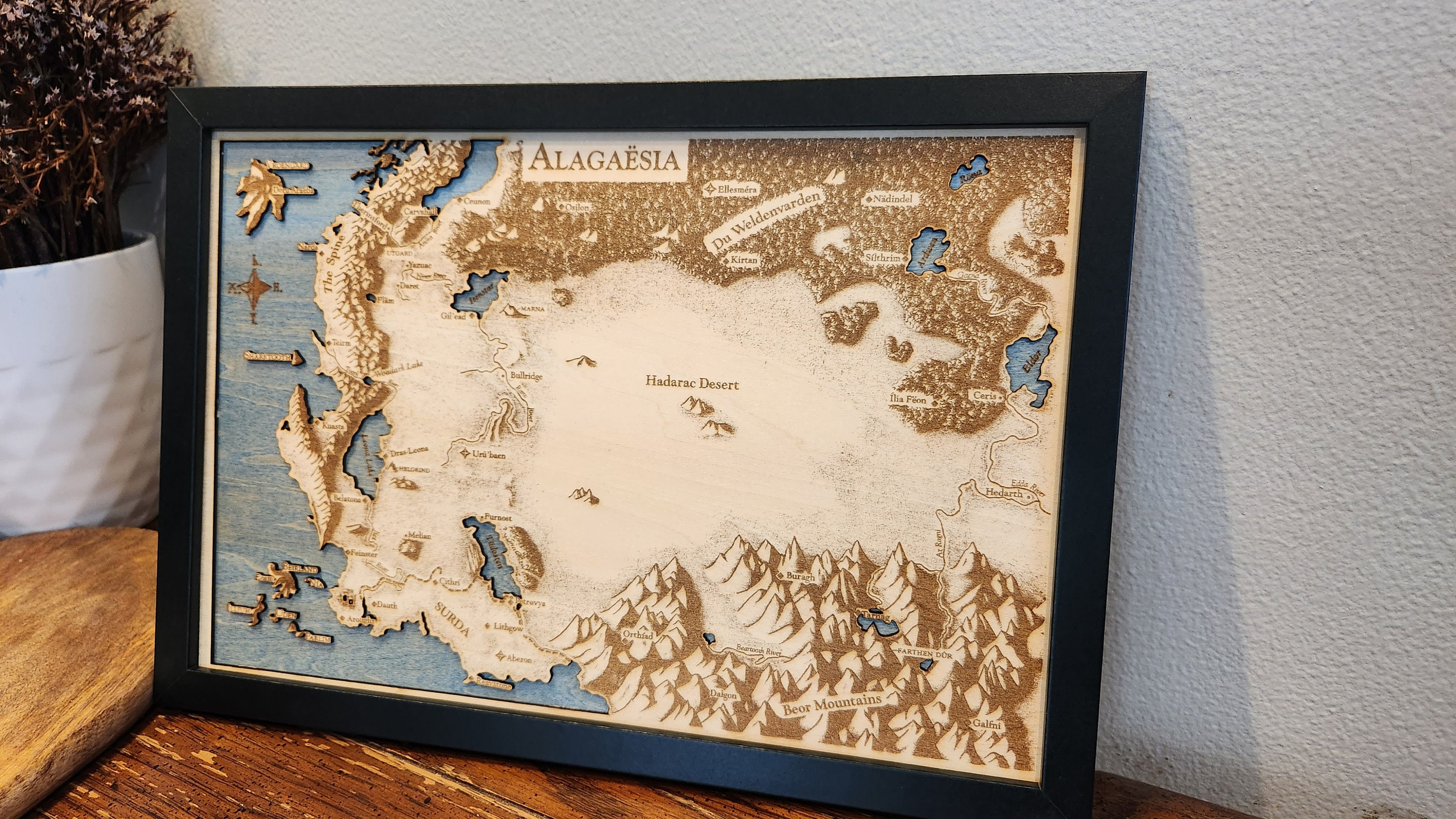 3D Wooden Map of Alagaesia Eragon Map Inheritance Cycle - Etsy Hong Kong