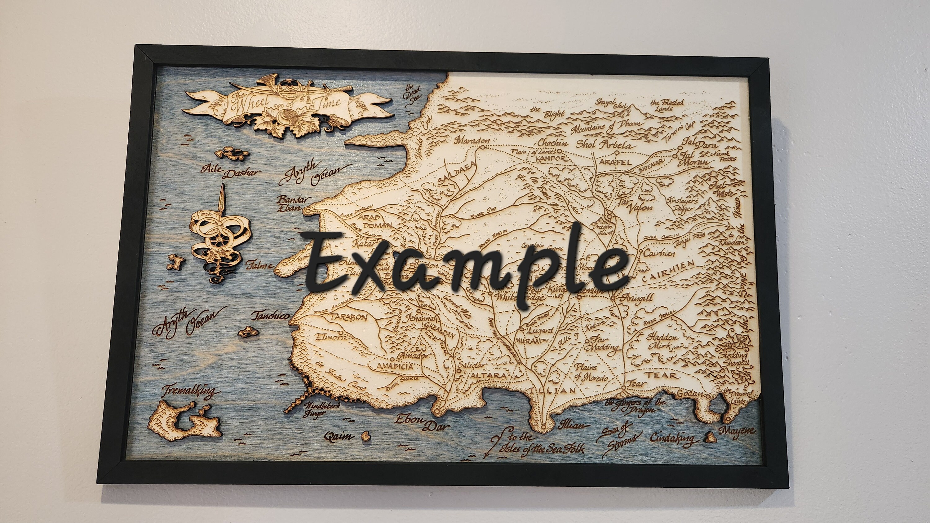 3D Wood Engraved Map of Crescent City Map Lunathion Map - Etsy