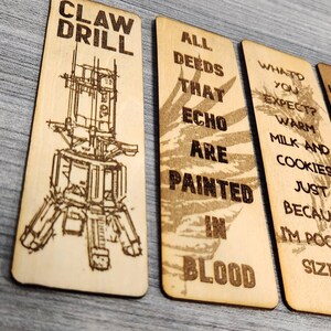 Red Rising Inspired Wooden Bookmarks - Etsy