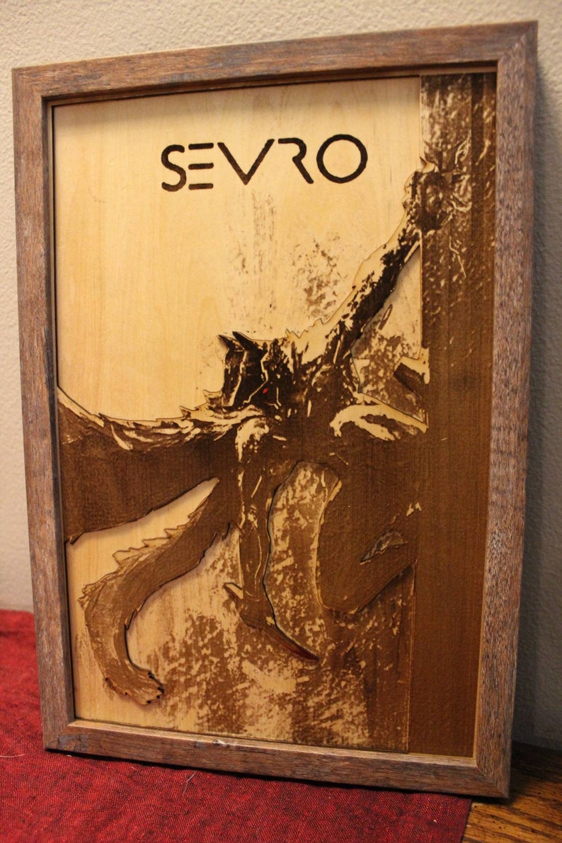 Wood Engraved Red Rising Graphic Sevro - Etsy