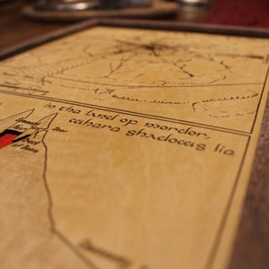 3D Wood Engraved Lotr Map of Mount Doom Map Lord of the Rings Map - Etsy