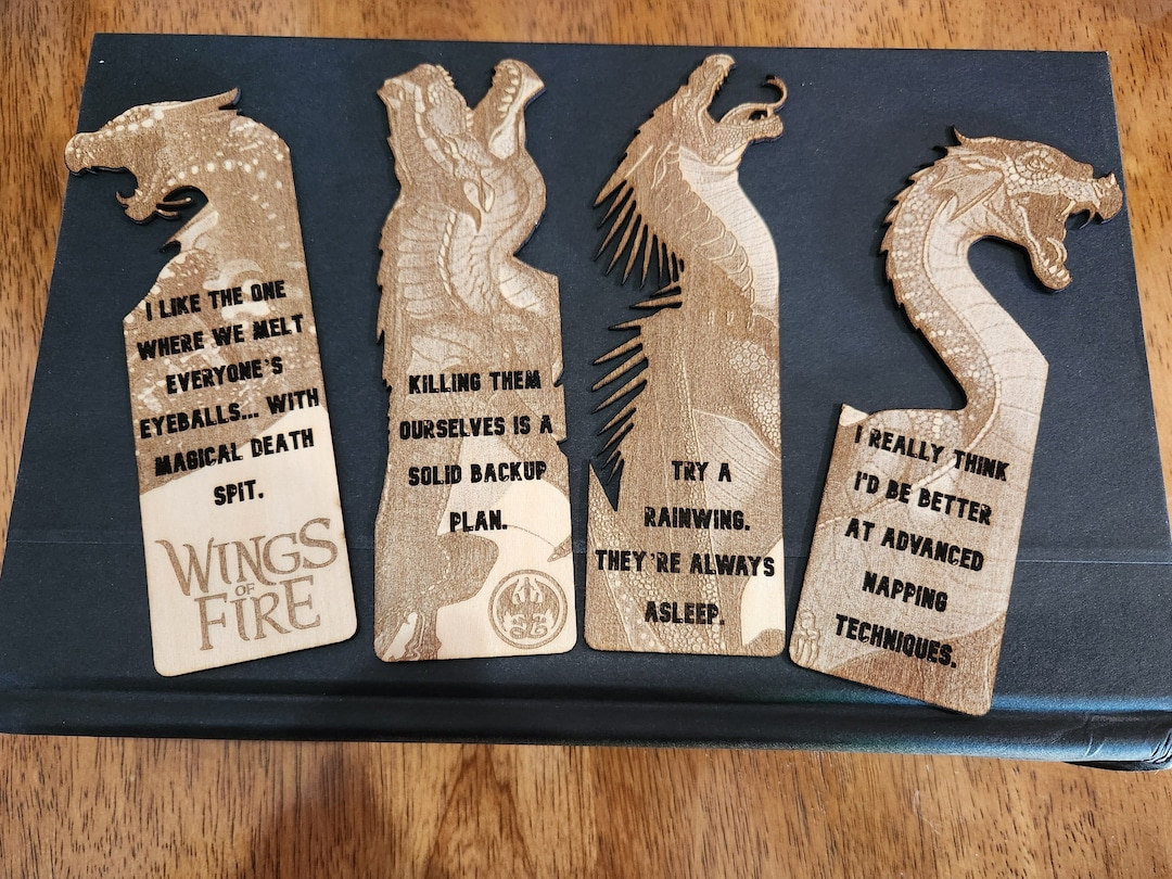 Wings of Fire Bookmarks Wooden - Etsy