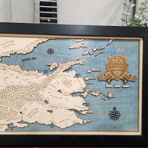 3D Wood Engraved Farseer Map Six Dutchies Map Assassin's Apprentice Map ...