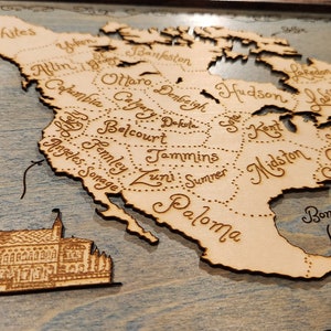 3D Wood Engraved Illea Map From the Selection Map - Etsy